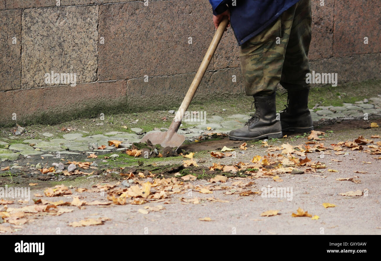 Cleaning ditches hi-res stock photography and images - Alamy