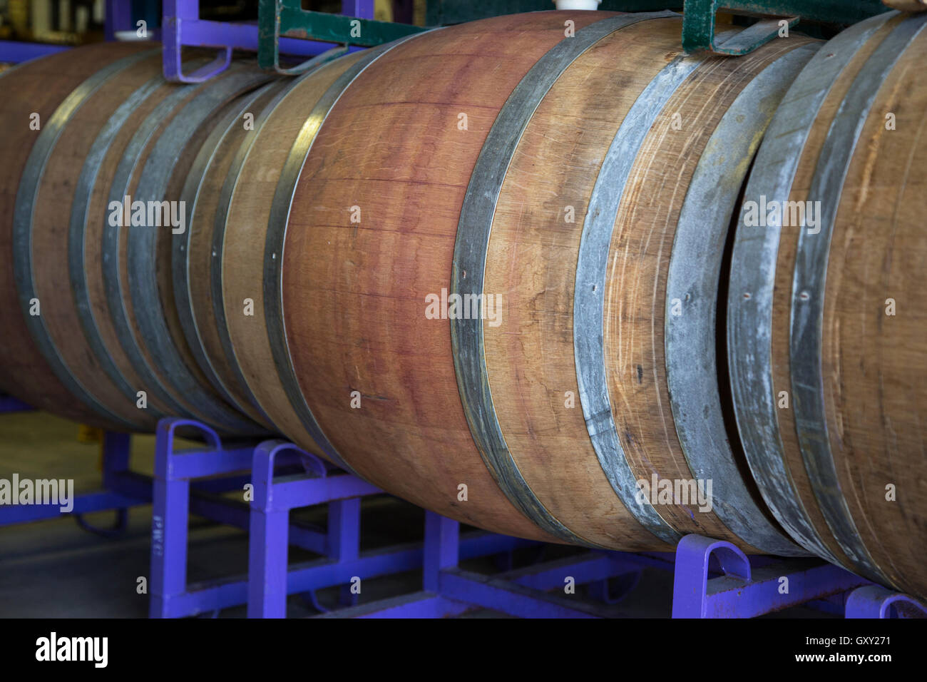 Wine barrel production facility hi-res stock photography and images - Alamy