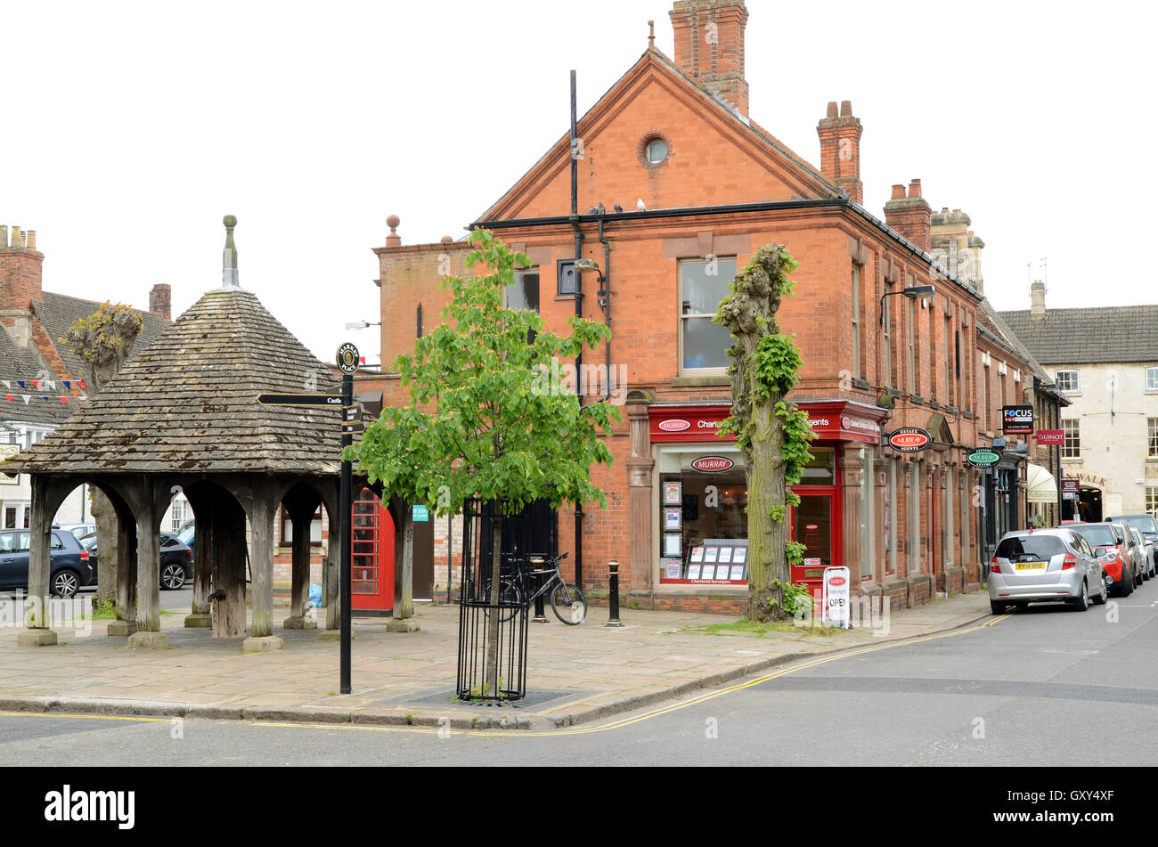 The Market Place, Oakham, Rutland Stock Photo - Alamy