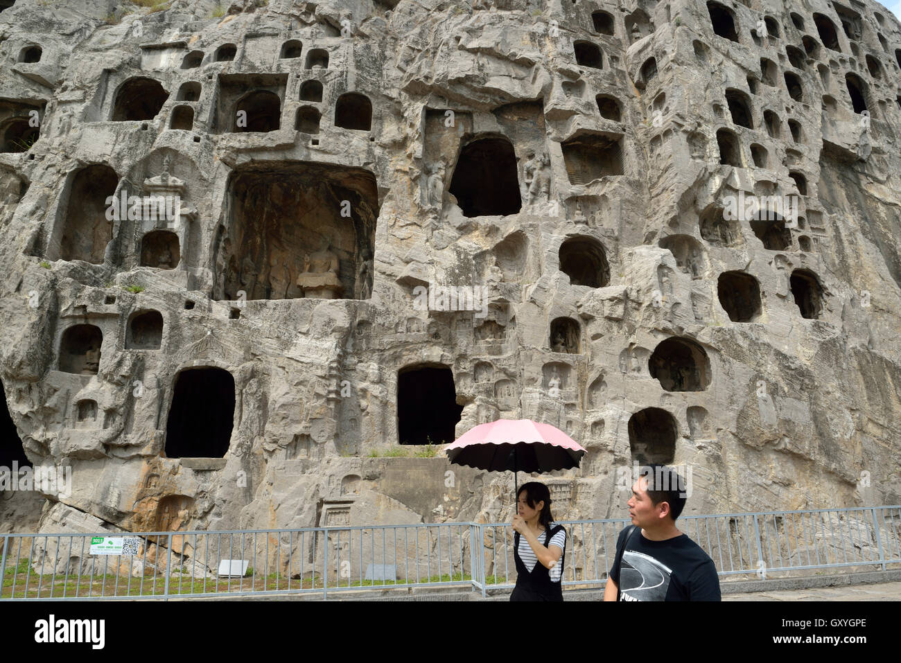 Longmen Grottoes in Luoyang, Henan province, China. 09-Sep-2016 Stock ...