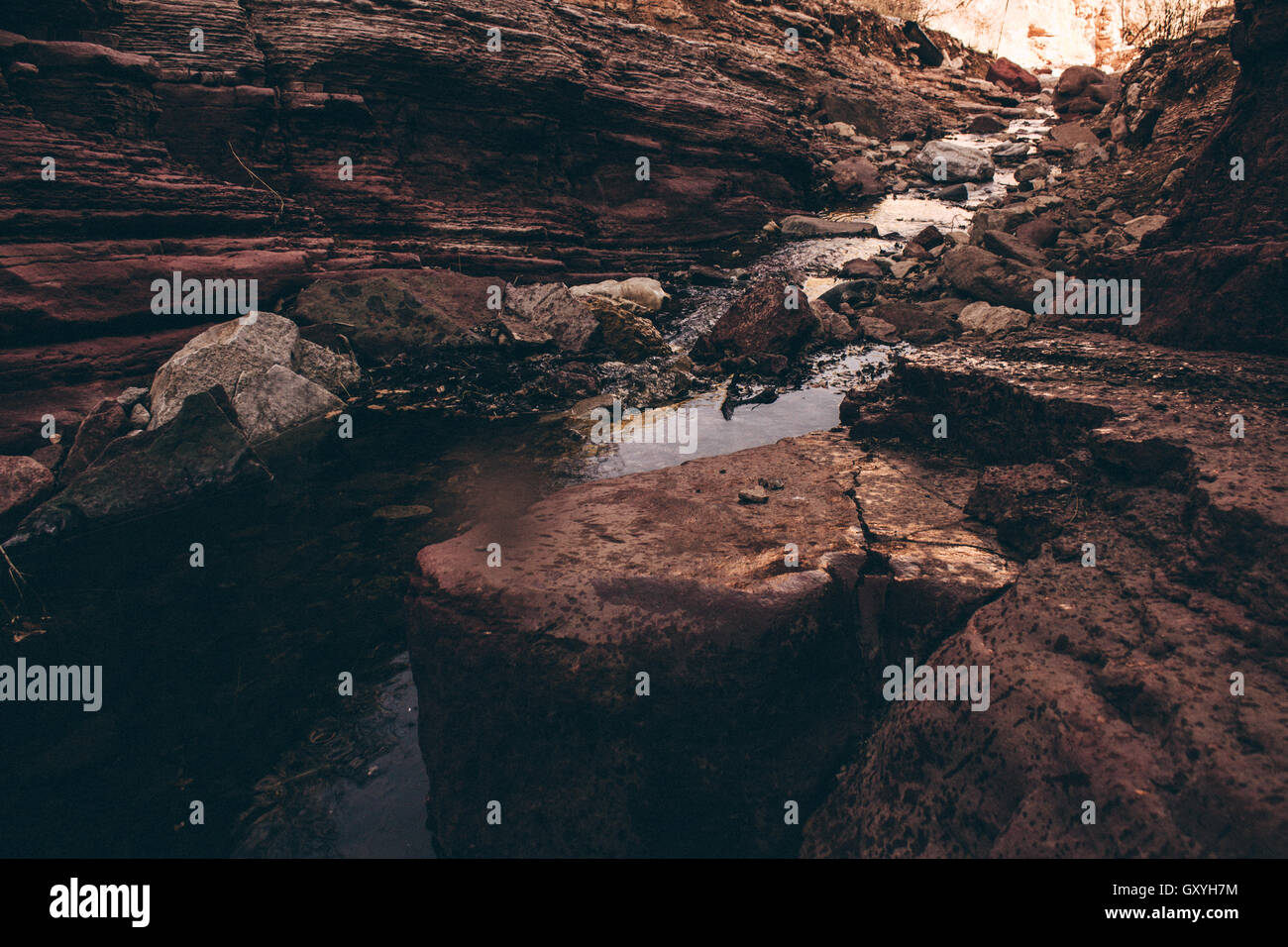 Colorful rocky canyon wall hi-res stock photography and images - Alamy