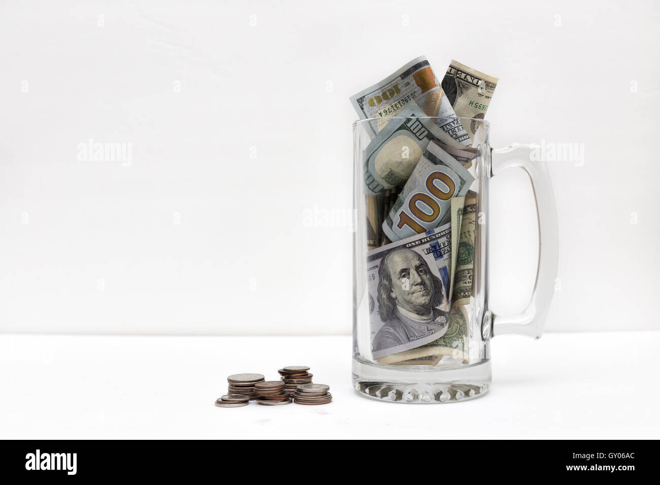 Money Inside and Outside Stock Photo - Alamy