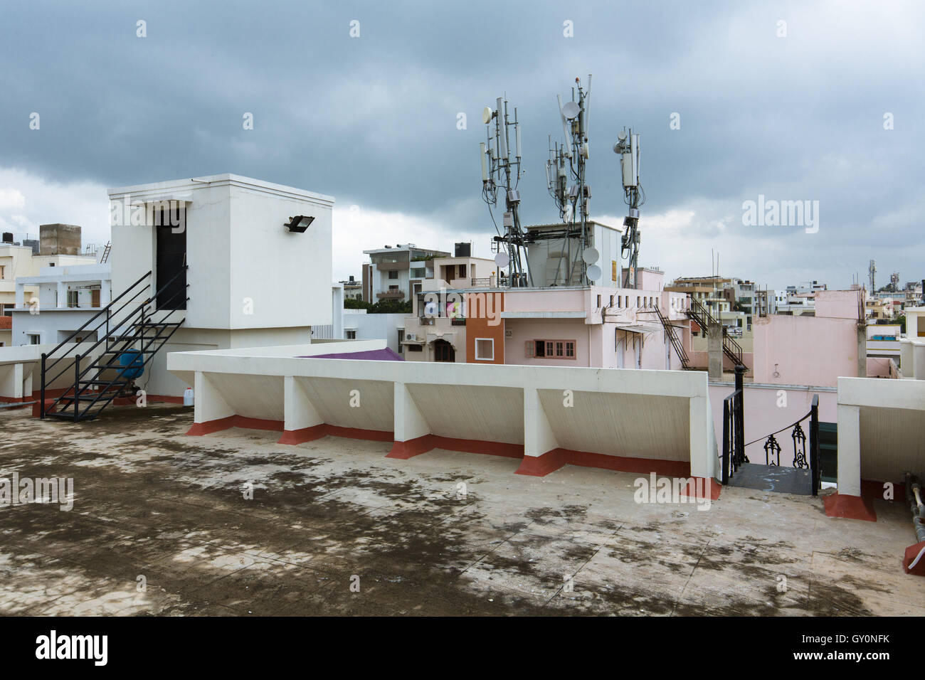Cell phone tower building hi-res stock photography and images - Alamy
