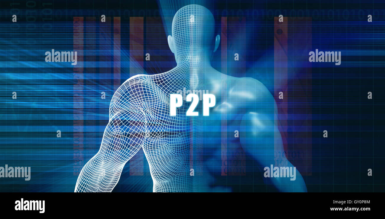 P2p as a Futuristic Concept Abstract Background Stock Photo - Alamy