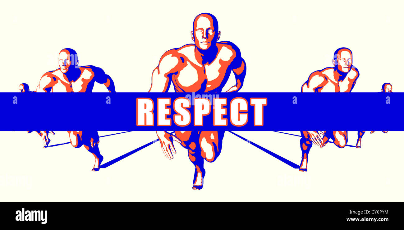 Respect as a Competition Concept Illustration Art Stock Photo - Alamy
