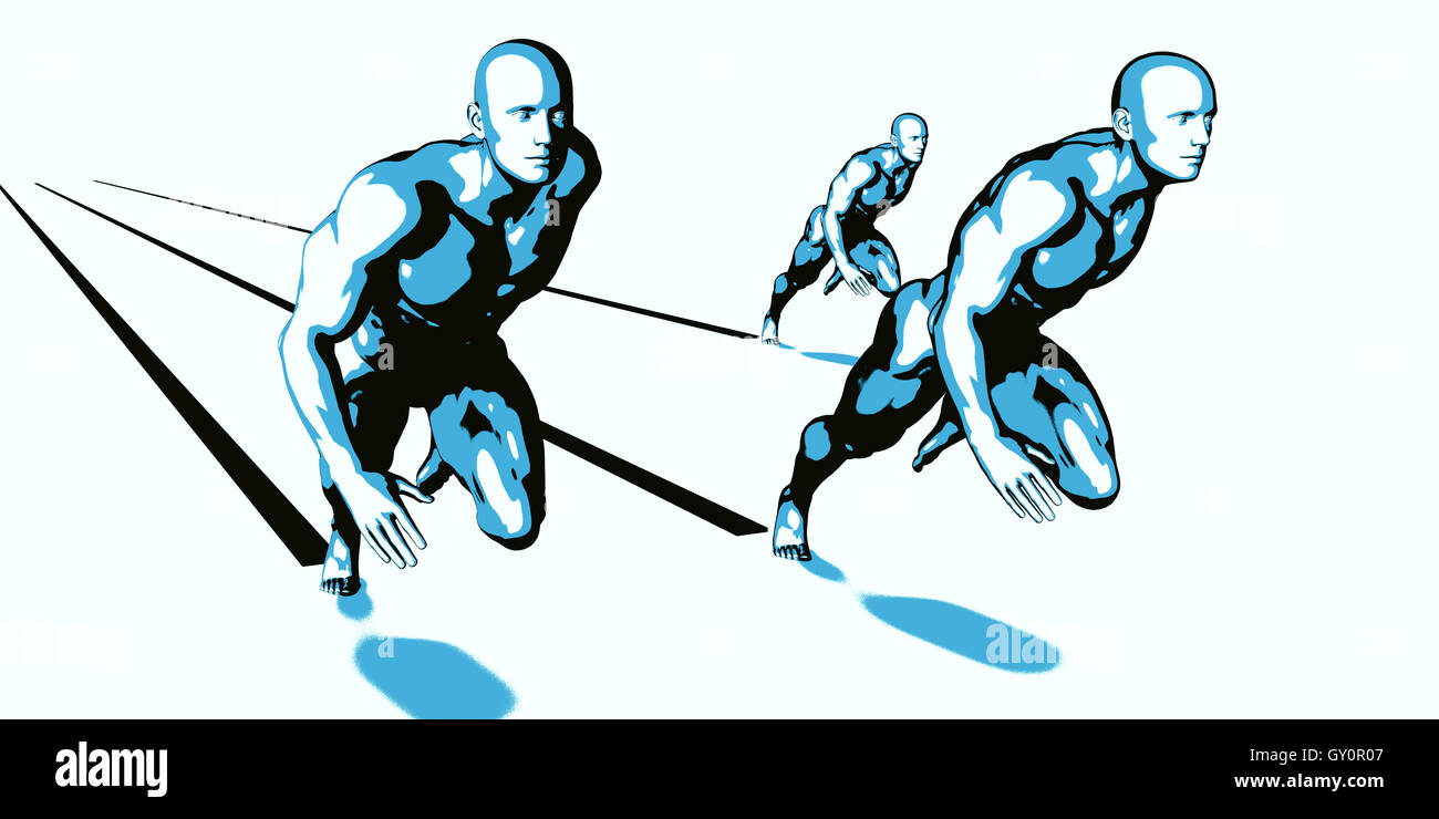 Streamlined Process Management as a Business Concept Art Stock Photo ...