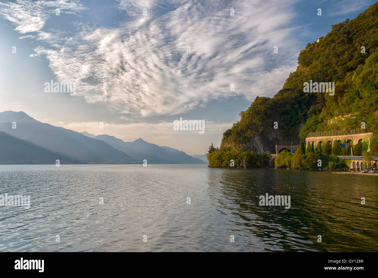 Lake Como view from Dongo, Italy Stock Photo - Alamy