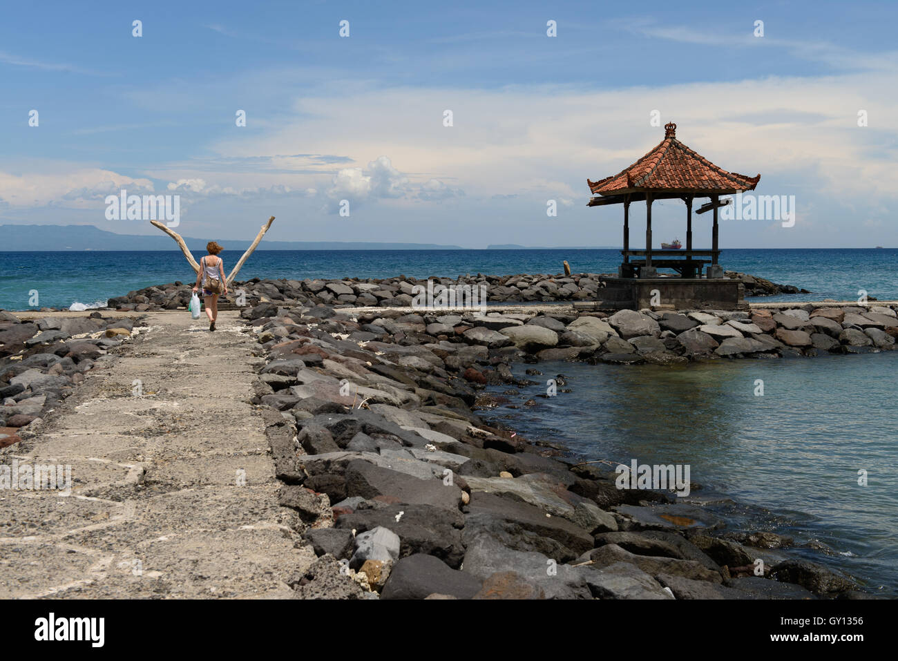 Hindu temple on beach Stock Photo - Alamy
