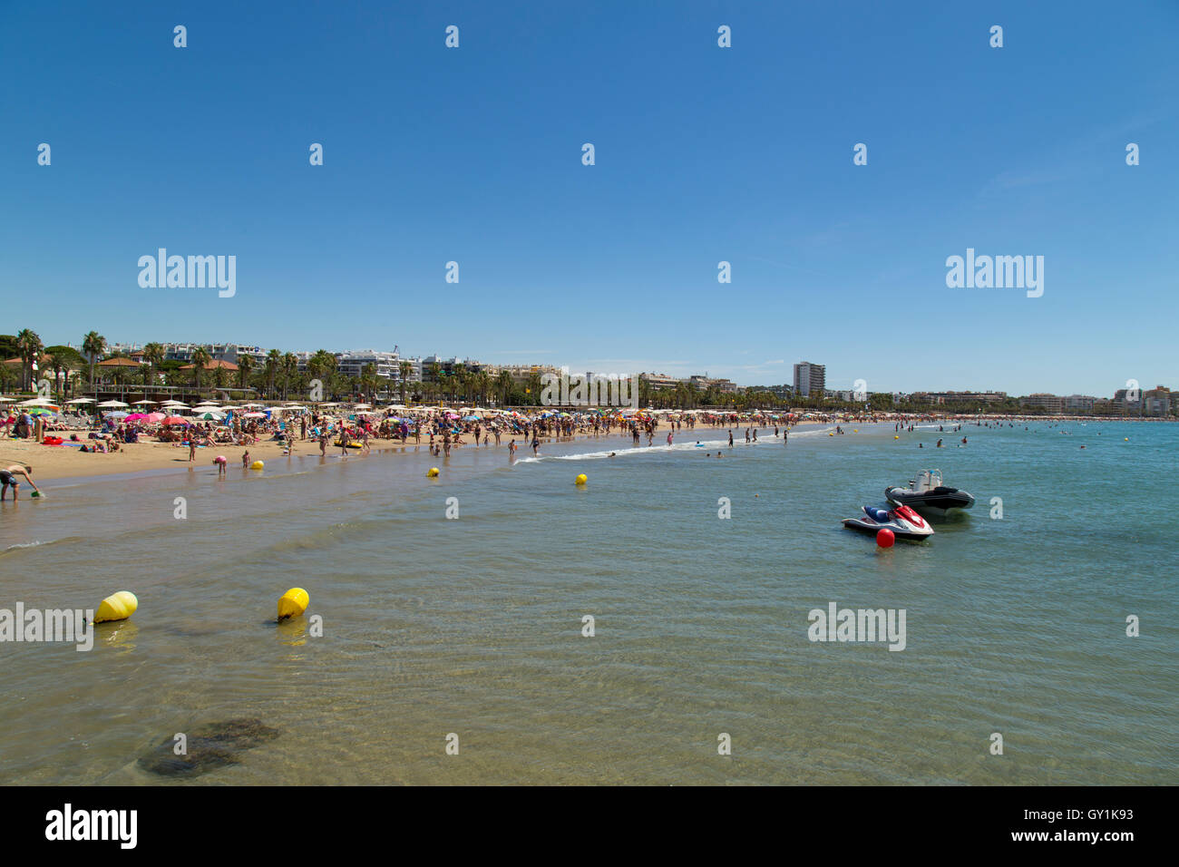 Salou Beach, Spain Stock Photo - Alamy