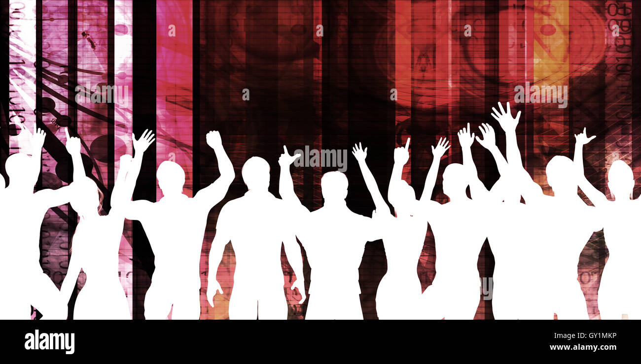 Disco Electronic Music Techno Party Background Art Stock Photo - Alamy