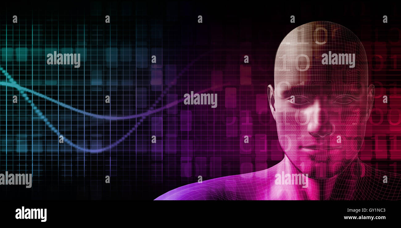 Technology Network with Futuristic Graph Chart Concept Stock Photo - Alamy