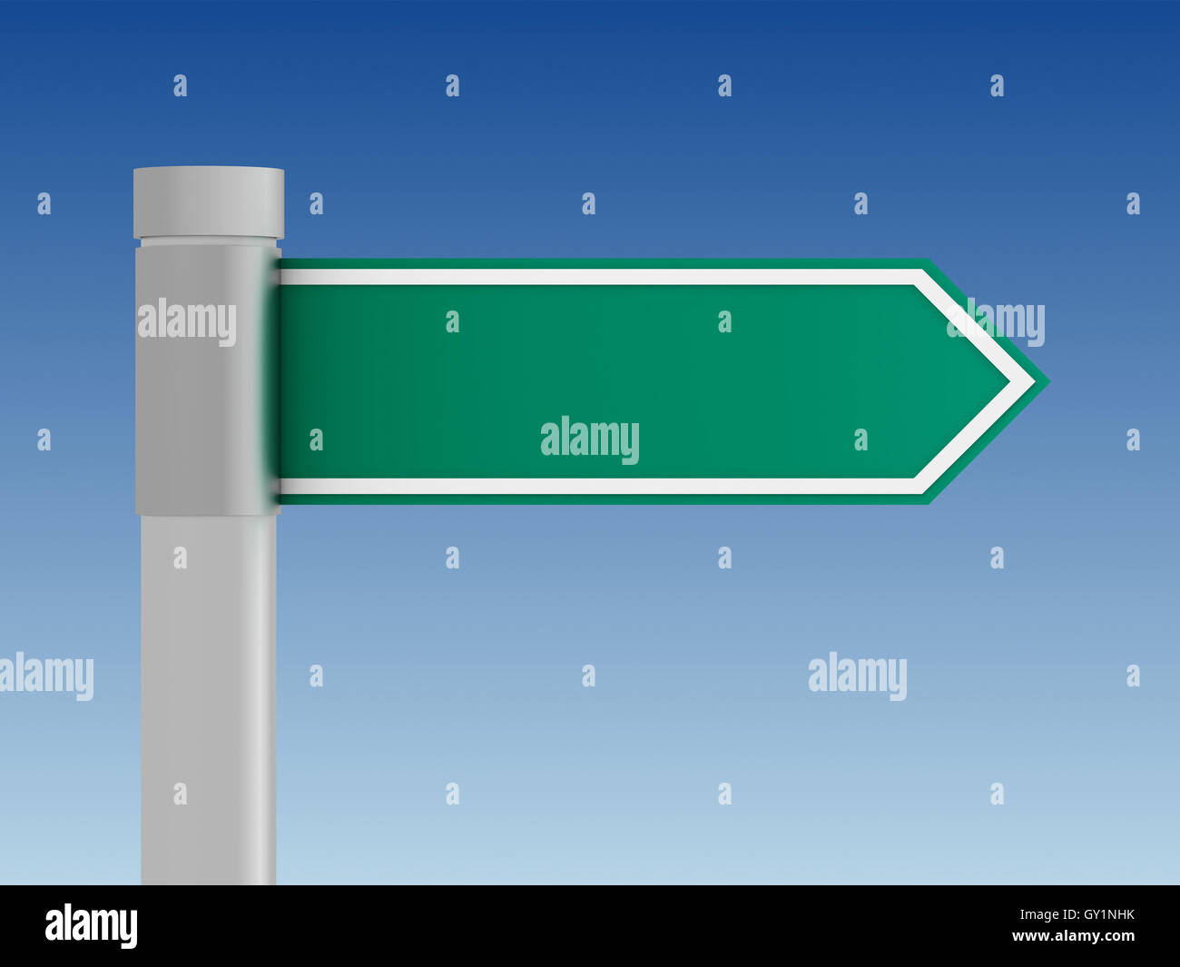 Blank Three Way Sign Post High Resolution Stock Photography and Images ...