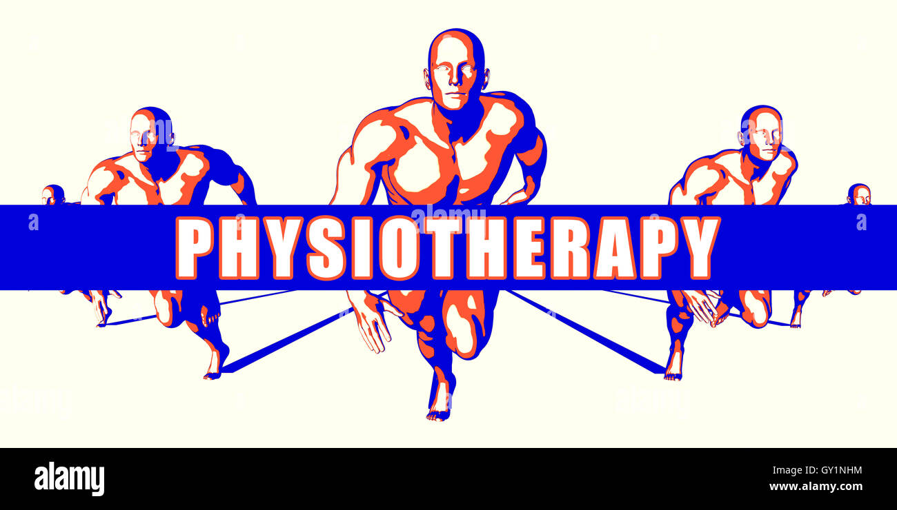 Physiotherapy as a Competition Concept Illustration Art Stock Photo - Alamy