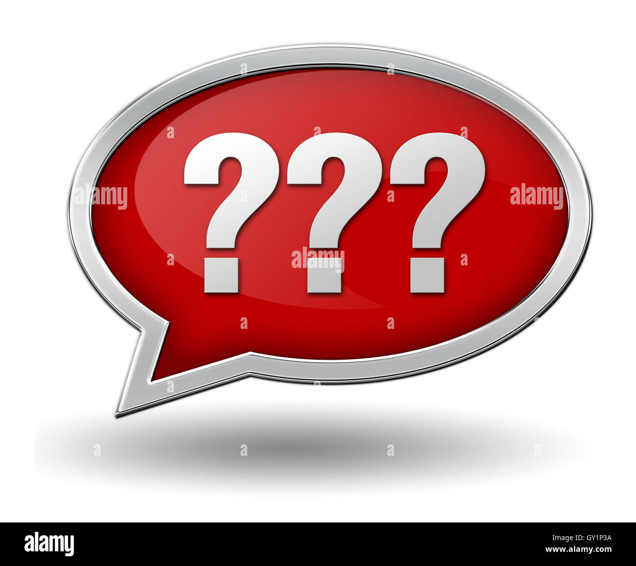 Question mark button sign Cut Out Stock Images & Pictures - Alamy