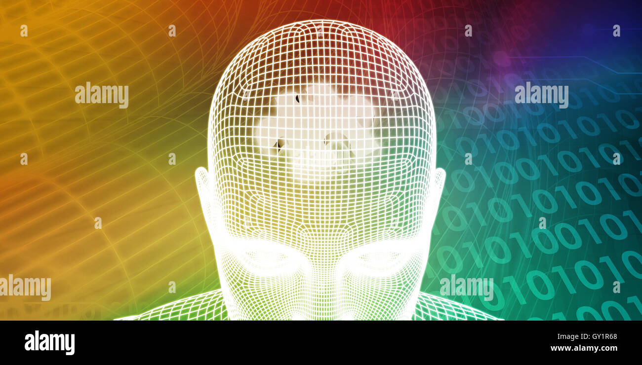Futuristic Technology with Human Brain Chip Solution Stock Photo - Alamy