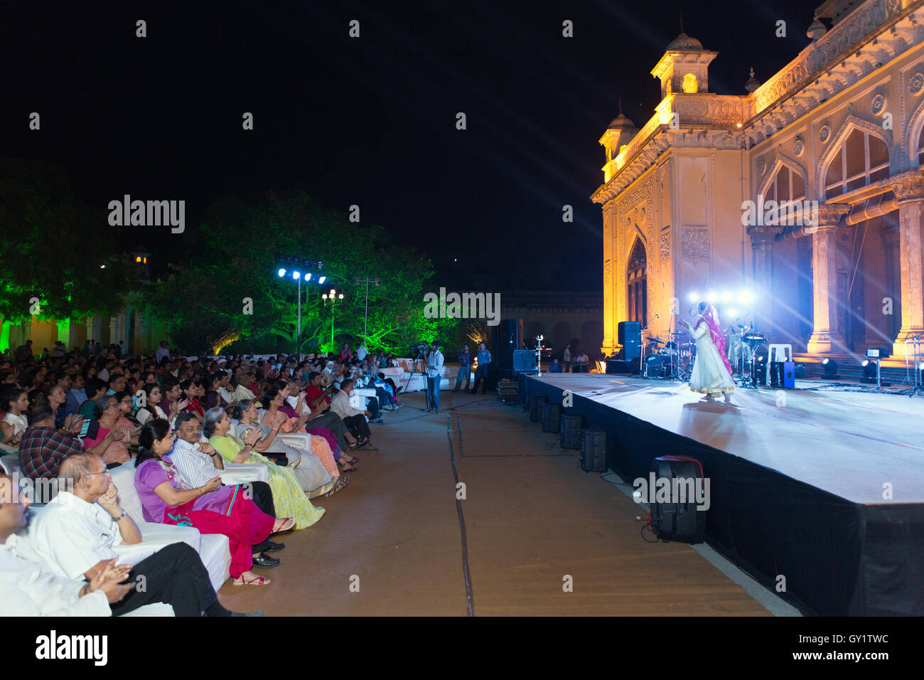 Music concert at Chowmahalla Palace in Hyderabad,India Stock Photo - Alamy