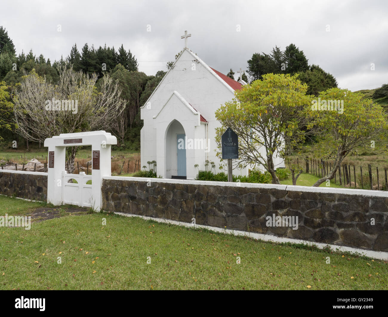 All Saints church at Uruti, North Island, New Zealand Stock Photo - Alamy