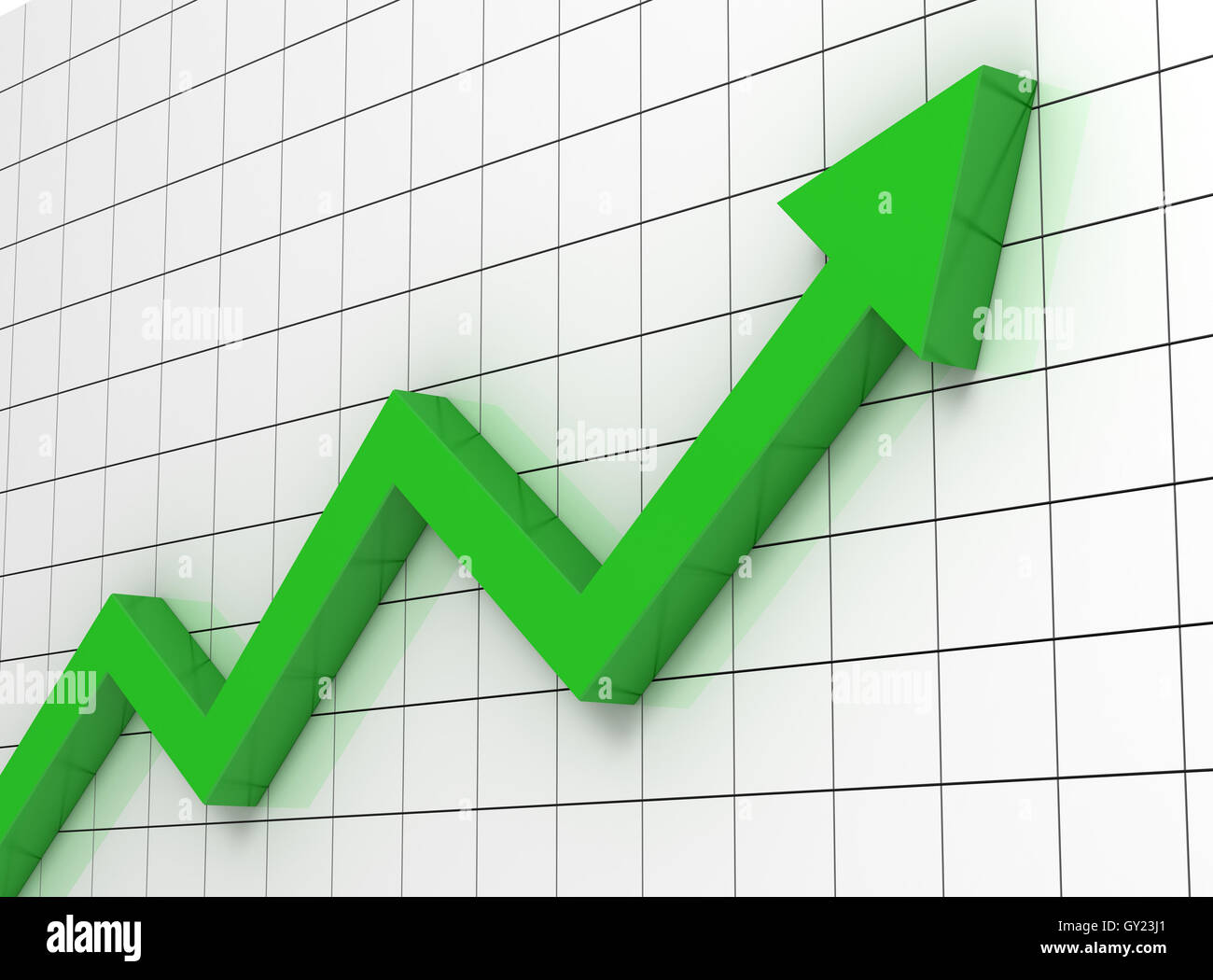 Line graph moving upwards hi-res stock photography and images - Alamy