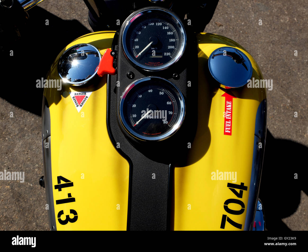 Harley davidson motorcycle custom paint hi-res stock photography and ...