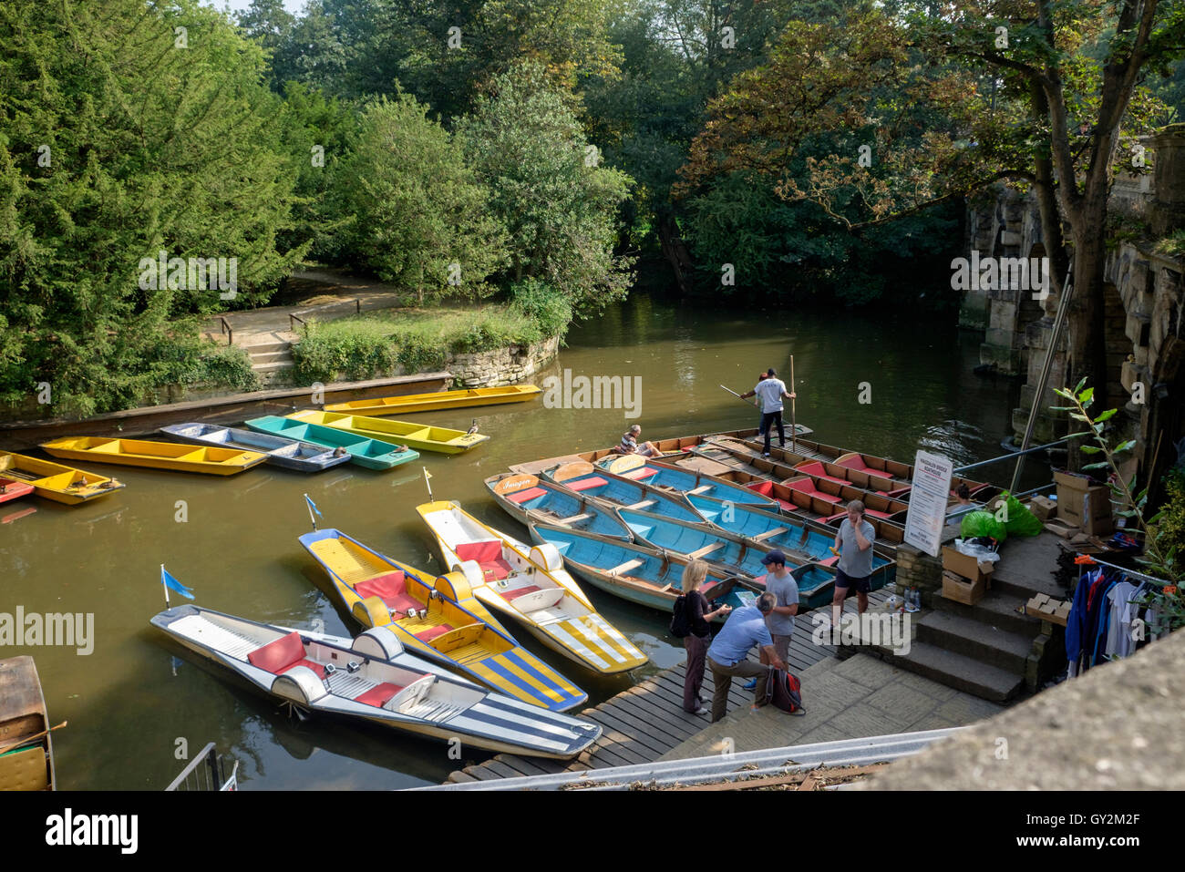 Around the University city of Oxford england Magdalen Bridge Boathouse ...