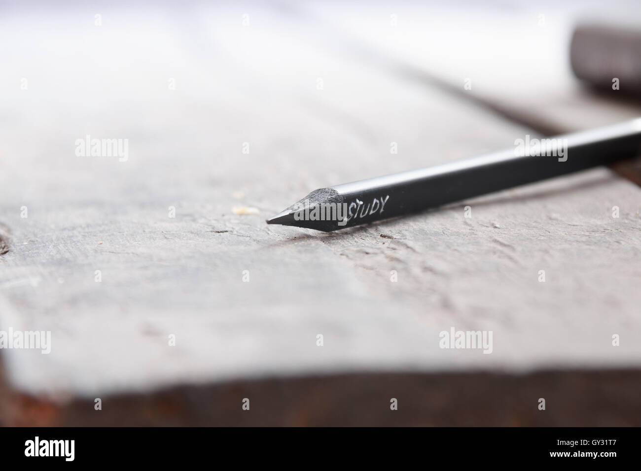 study idea, inscription on pencil Stock Photo - Alamy