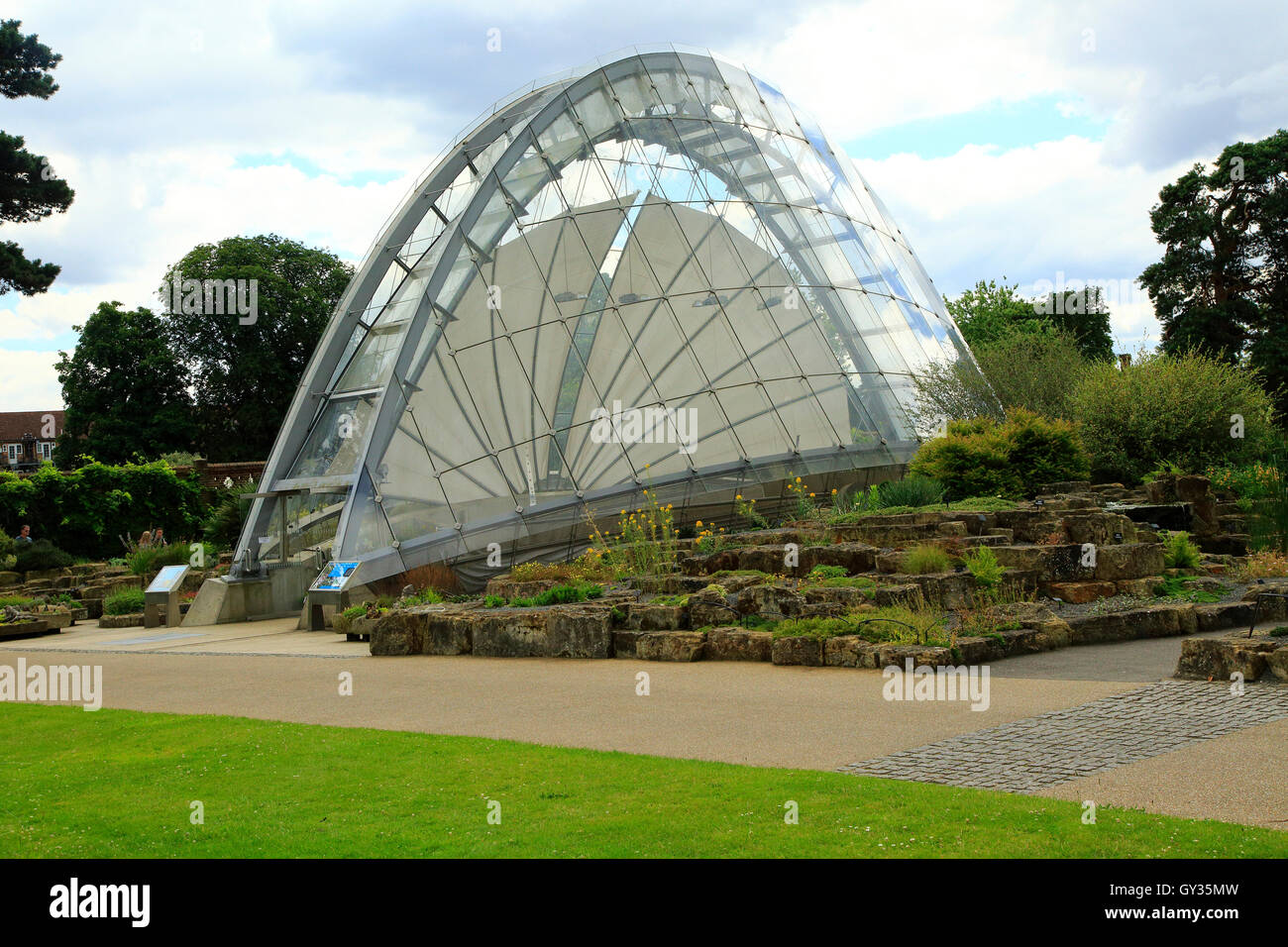 Davies Alpine House opened 1986, Kew Gardens, Royal Botanic Gardens ...