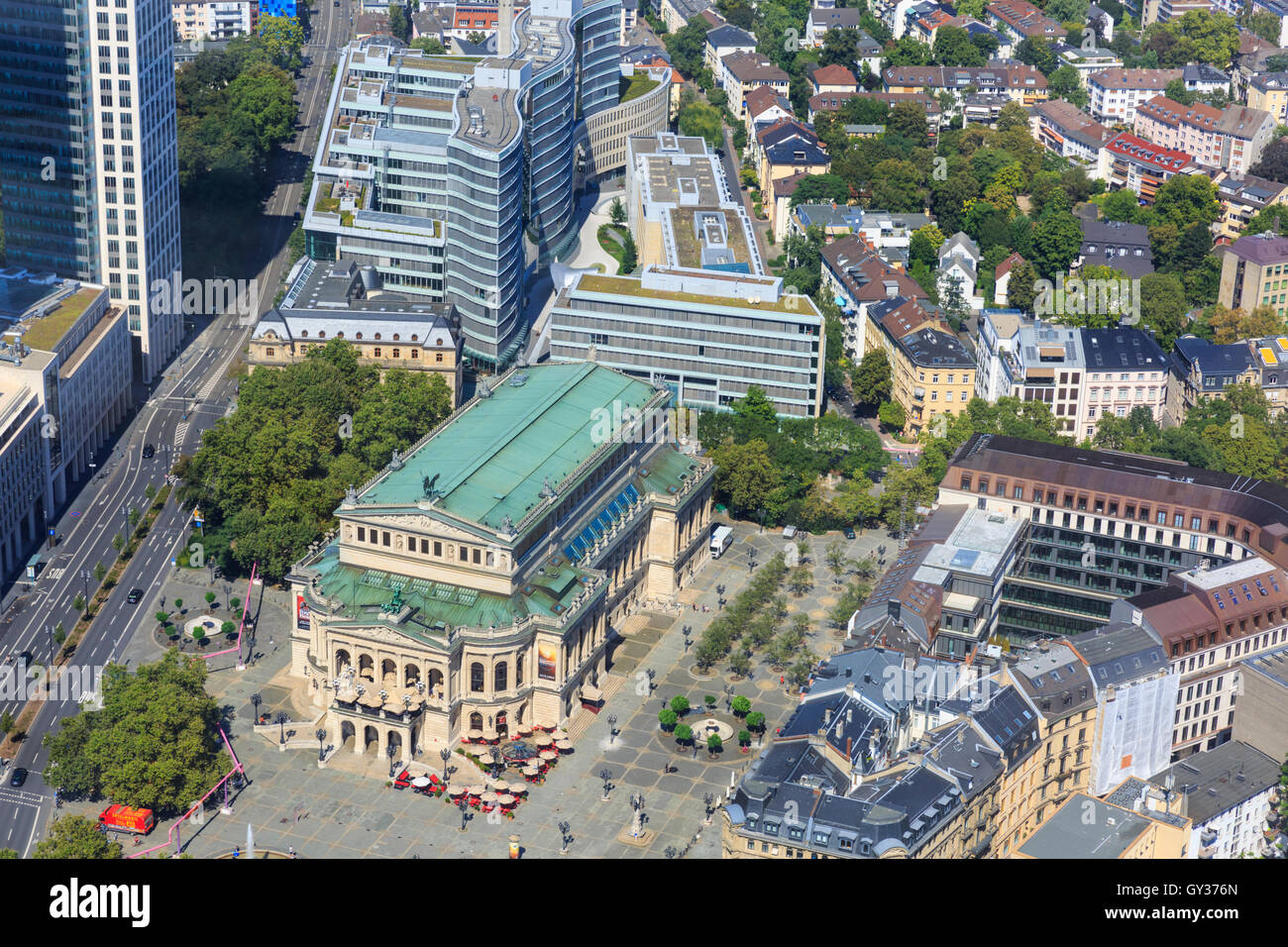 Alte oper frankfurt aerial hi-res stock photography and images - Alamy