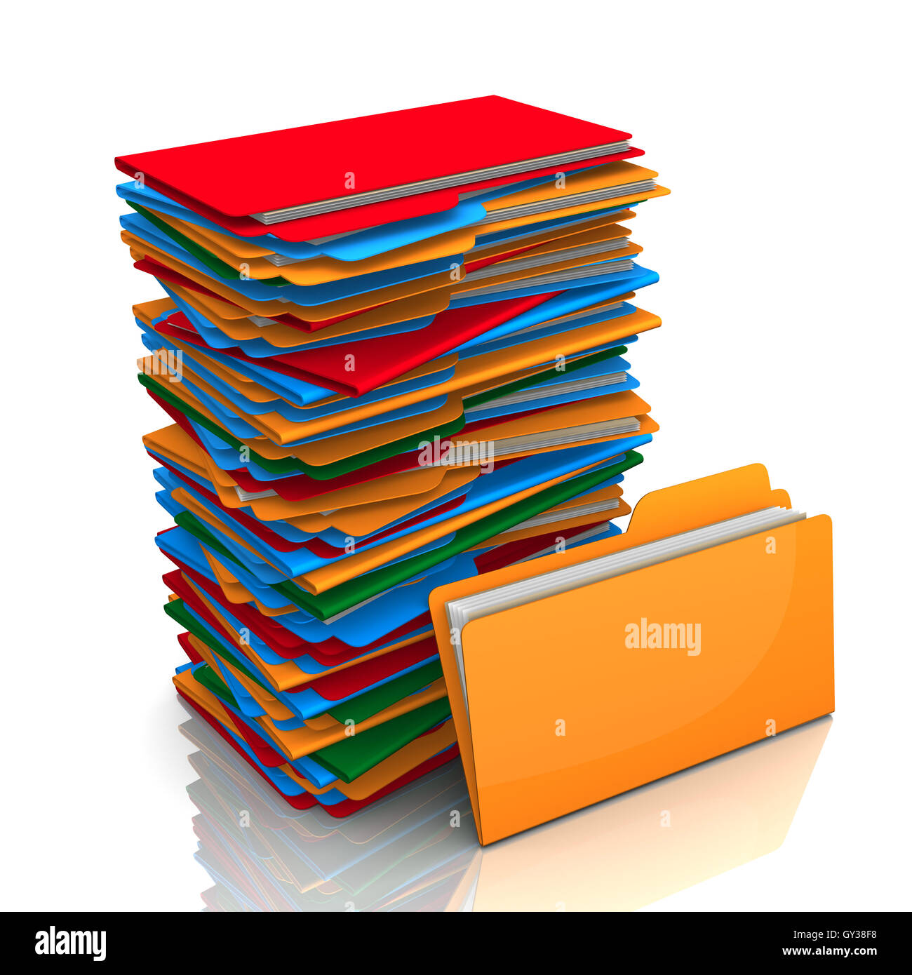 Coloured Folders High Resolution Stock Photography and Images - Alamy