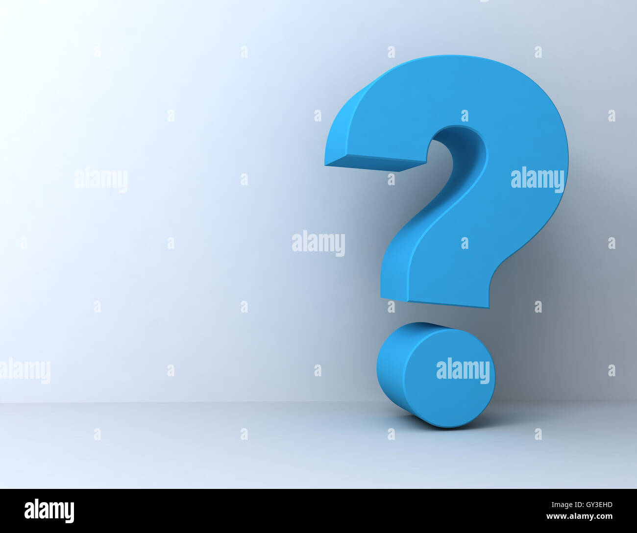question mark 3d illustration Stock Photo - Alamy