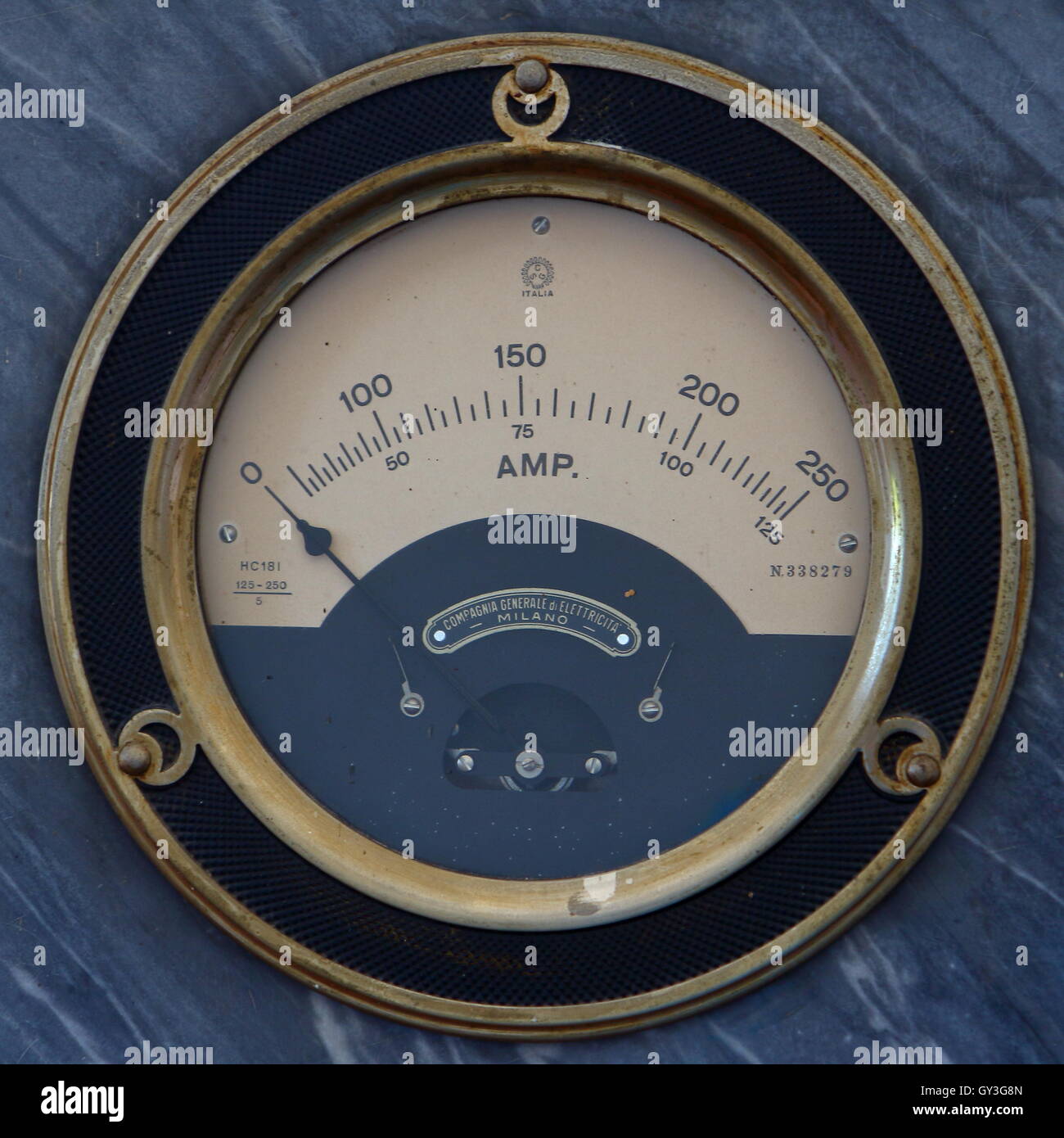 Vintage measurement display Stock Photo - Alamy