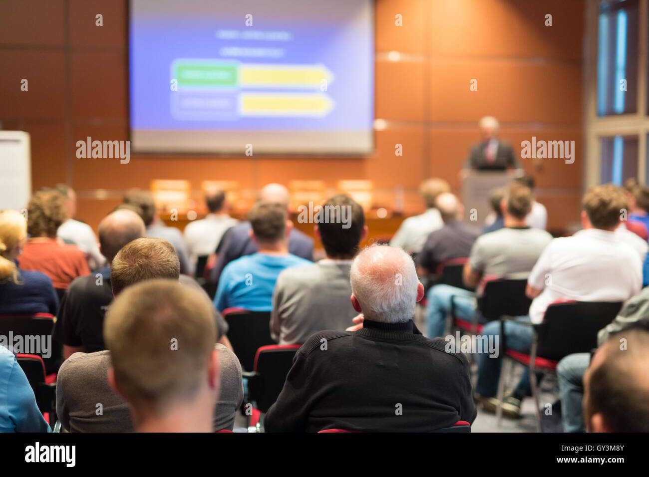 Audience in the lecture hall Stock Photo - Alamy