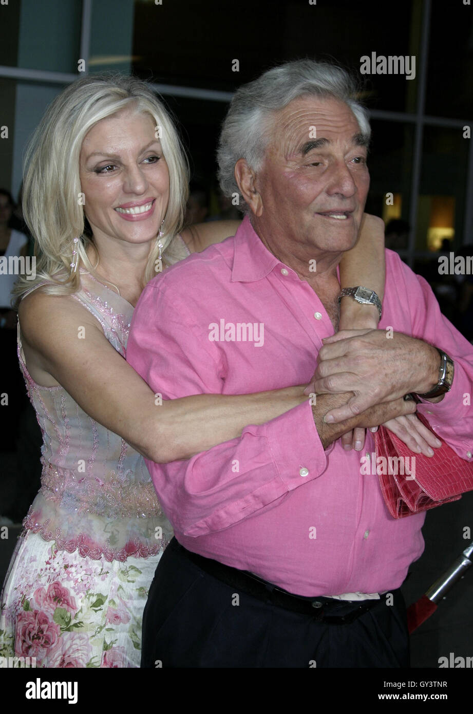 HOLLYWOOD, CALIFORNIA. September 7, 2005. Peter Falk and Shera Danese ...