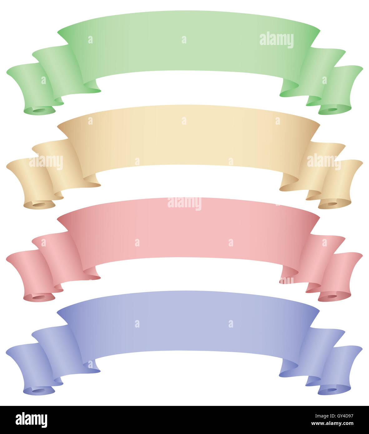 vector illustration of a set of banners Stock Photo - Alamy