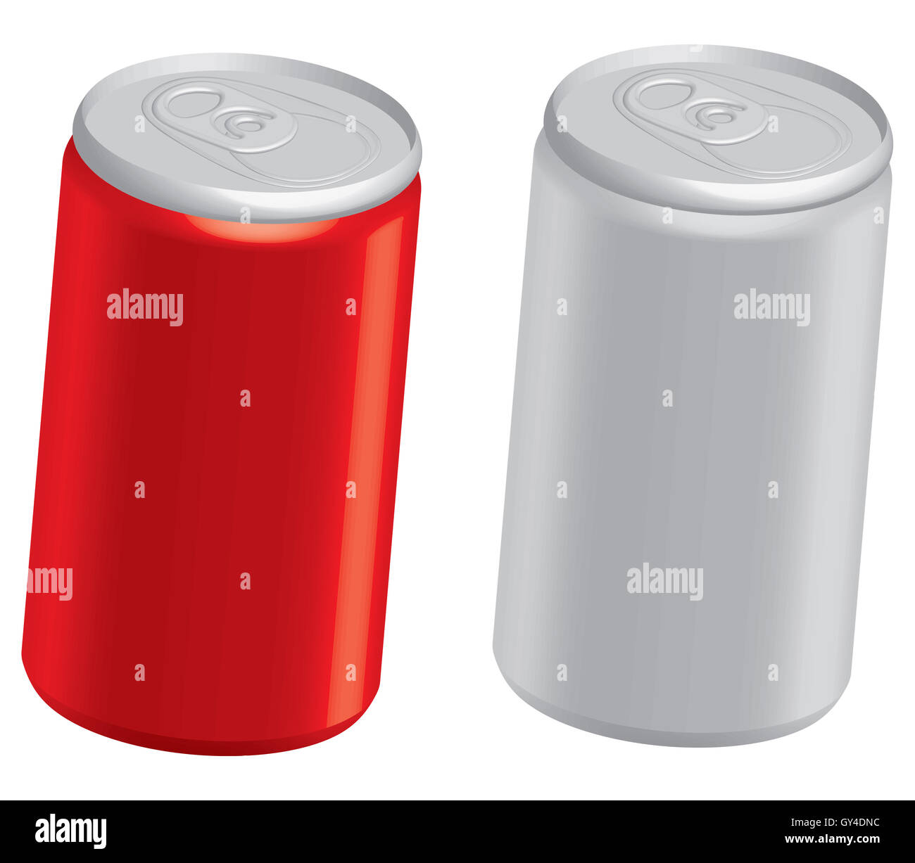 illustration of cola cans isolated on white Stock Photo - Alamy