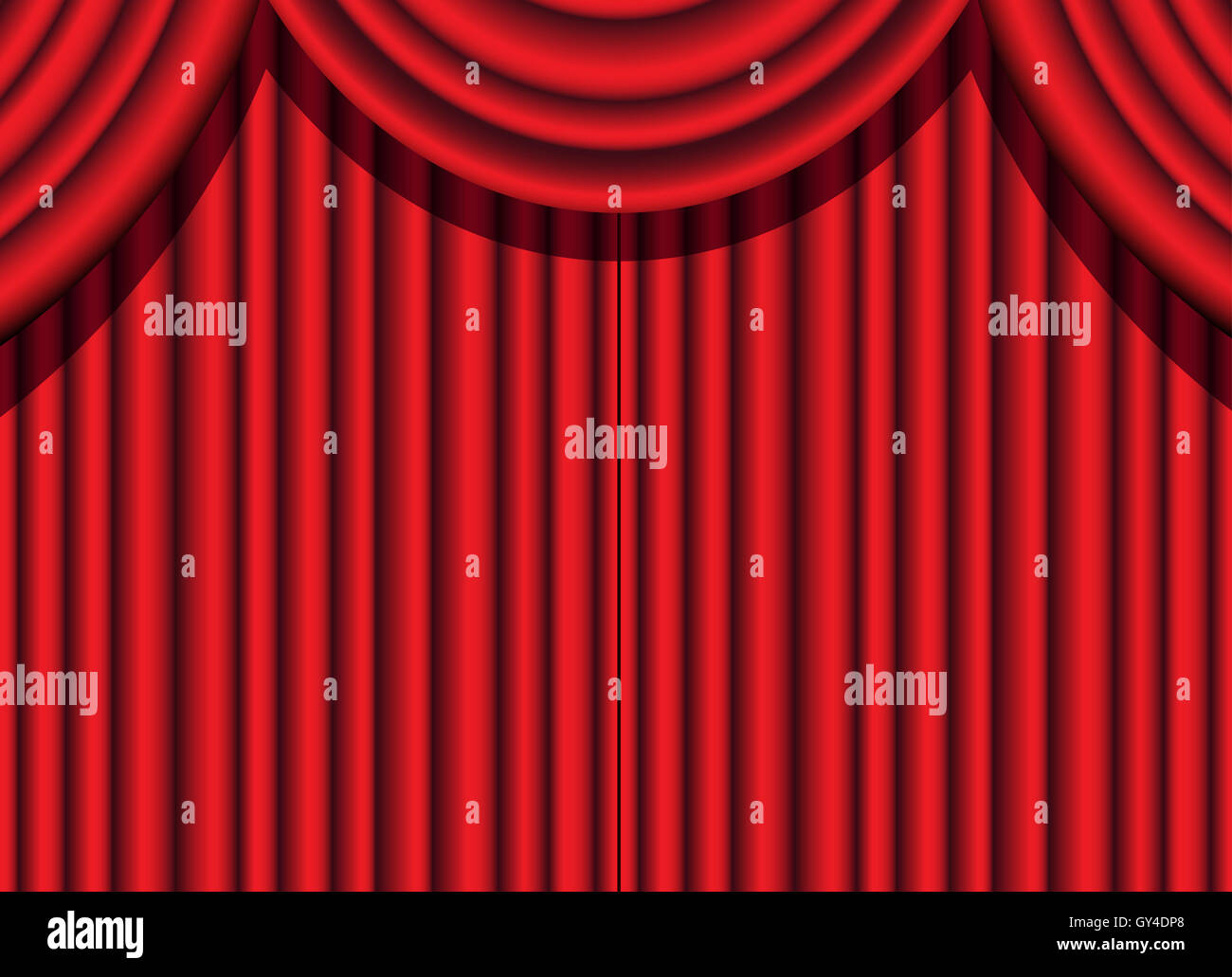 red velvet curtain of a theatrical event Stock Photo - Alamy