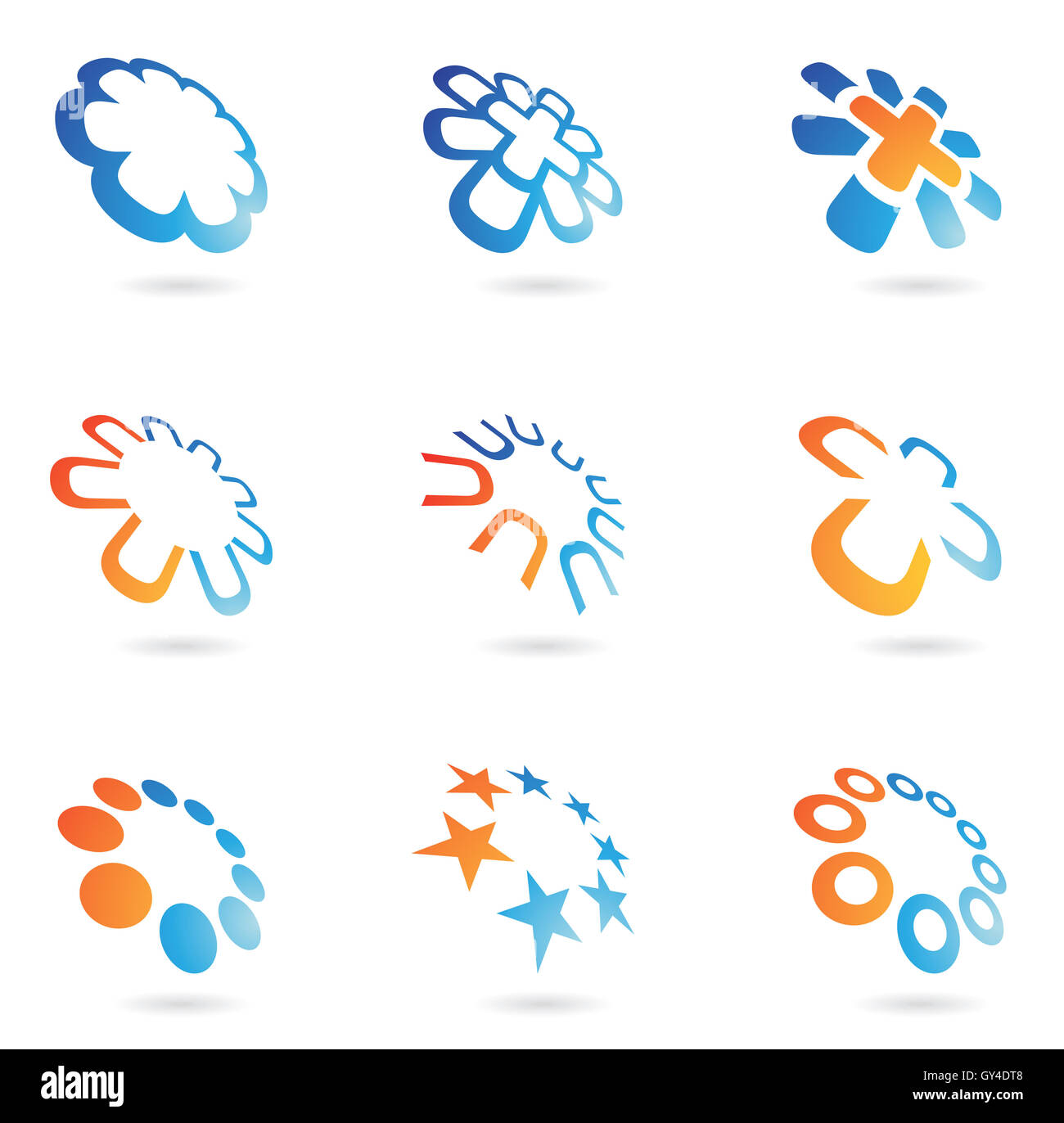 distorted shapes and graphic design elements Stock Photo - Alamy