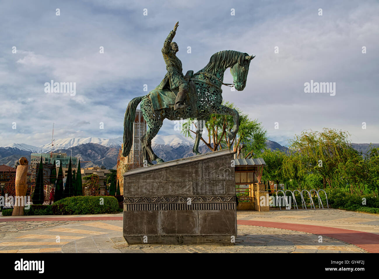 Hore rider statue Stock Photo - Alamy