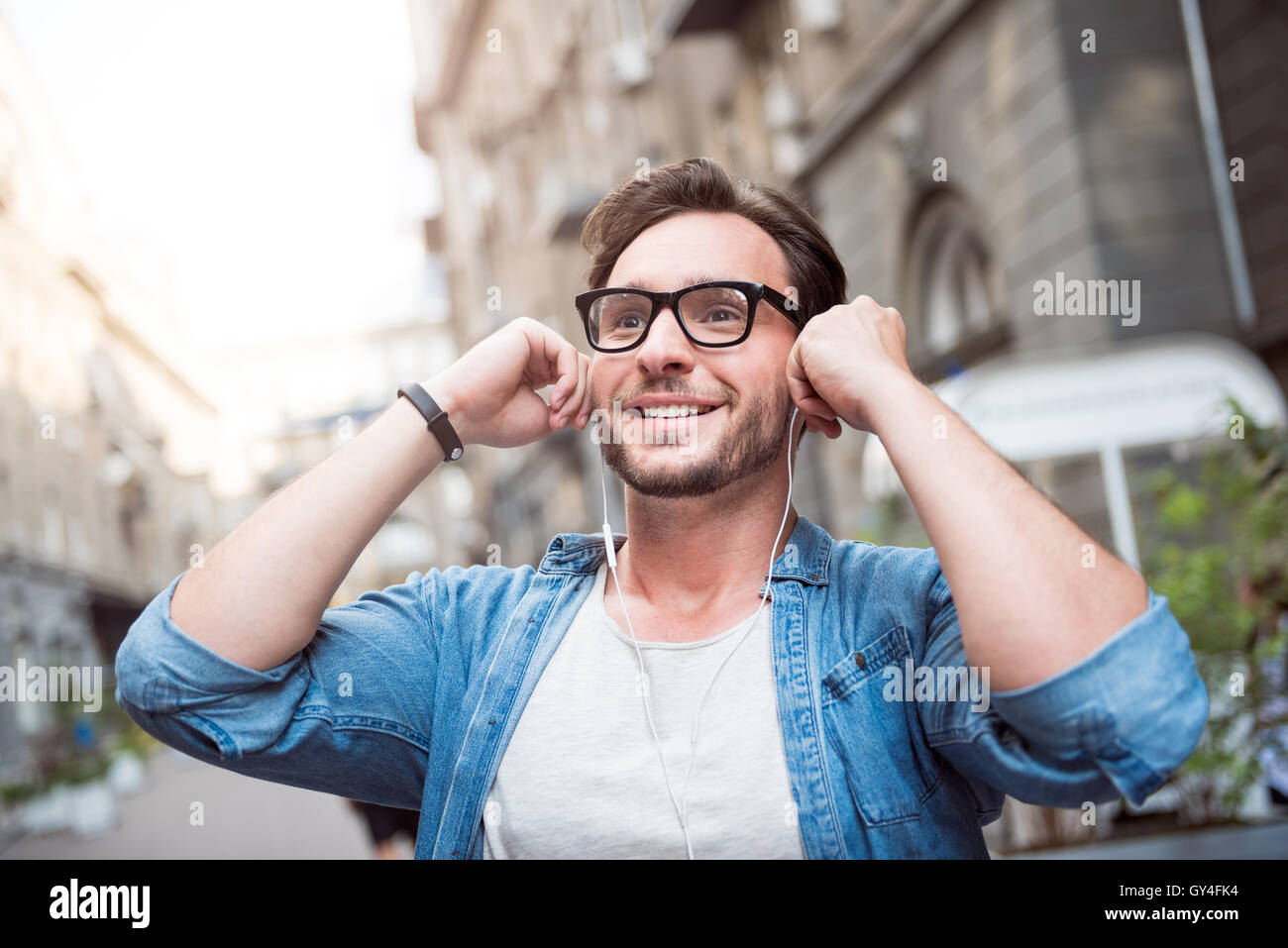 Handsome young man having a walk Stock Photo - Alamy