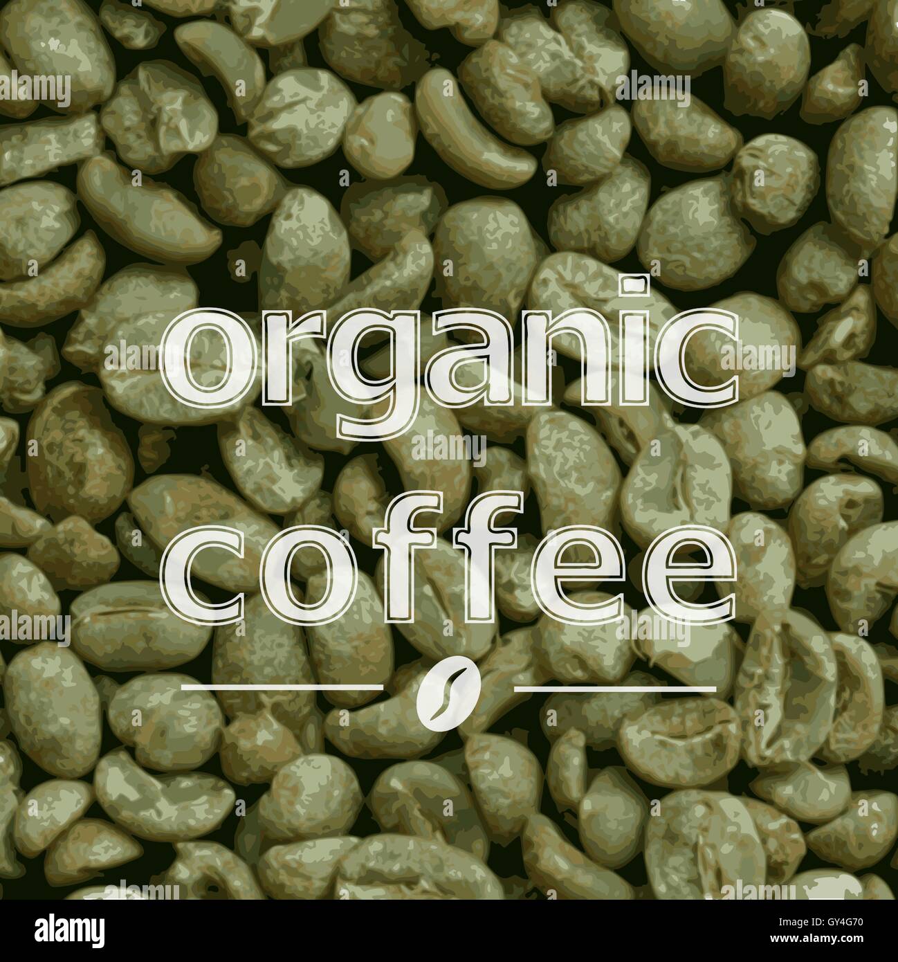 Green coffe beans Stock Vector Images - Alamy