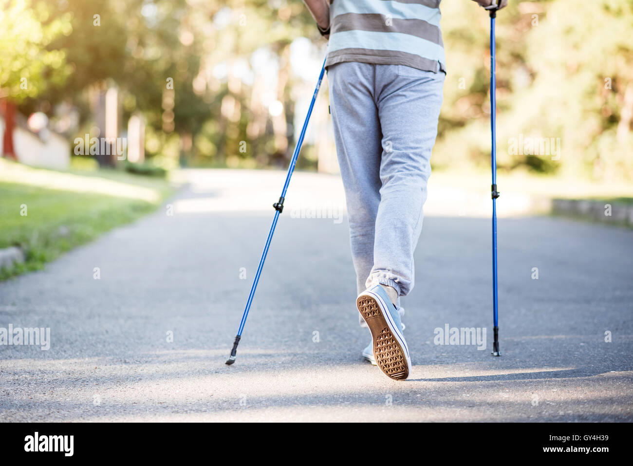 Old man walking slowly hi-res stock photography and images - Alamy