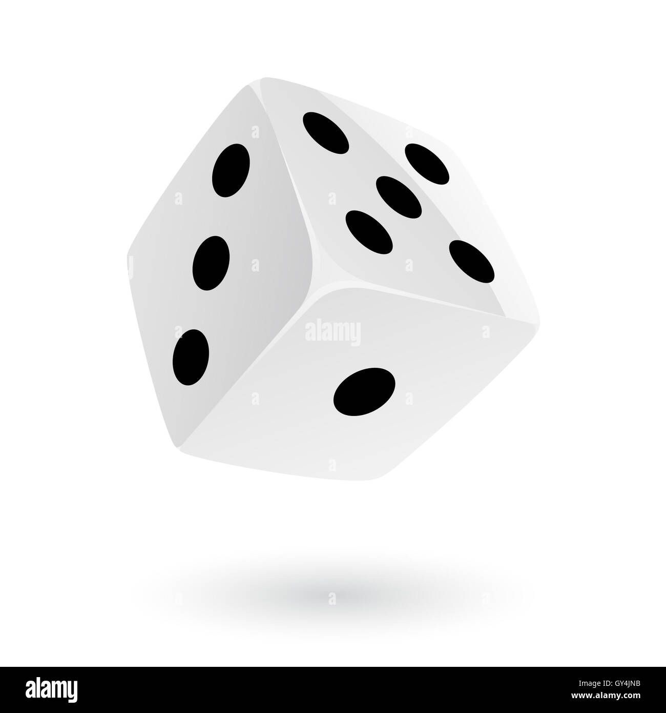 Dice isolated on white Stock Photo - Alamy