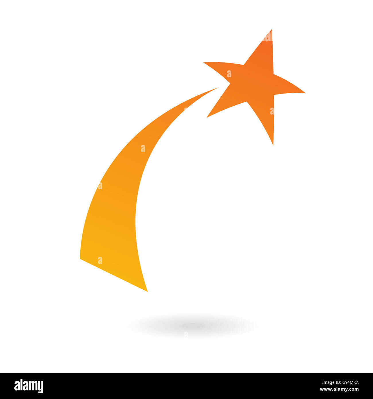 Orange shooting star isolated on hi-res stock photography and images ...