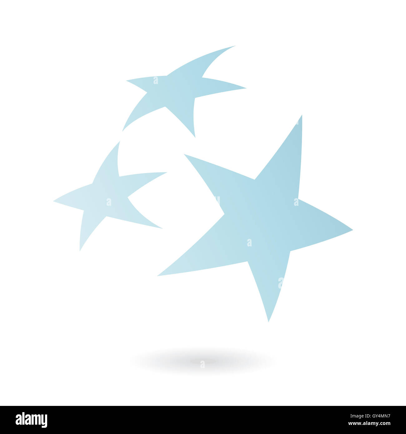 Blue stars isolated on white Stock Photo - Alamy