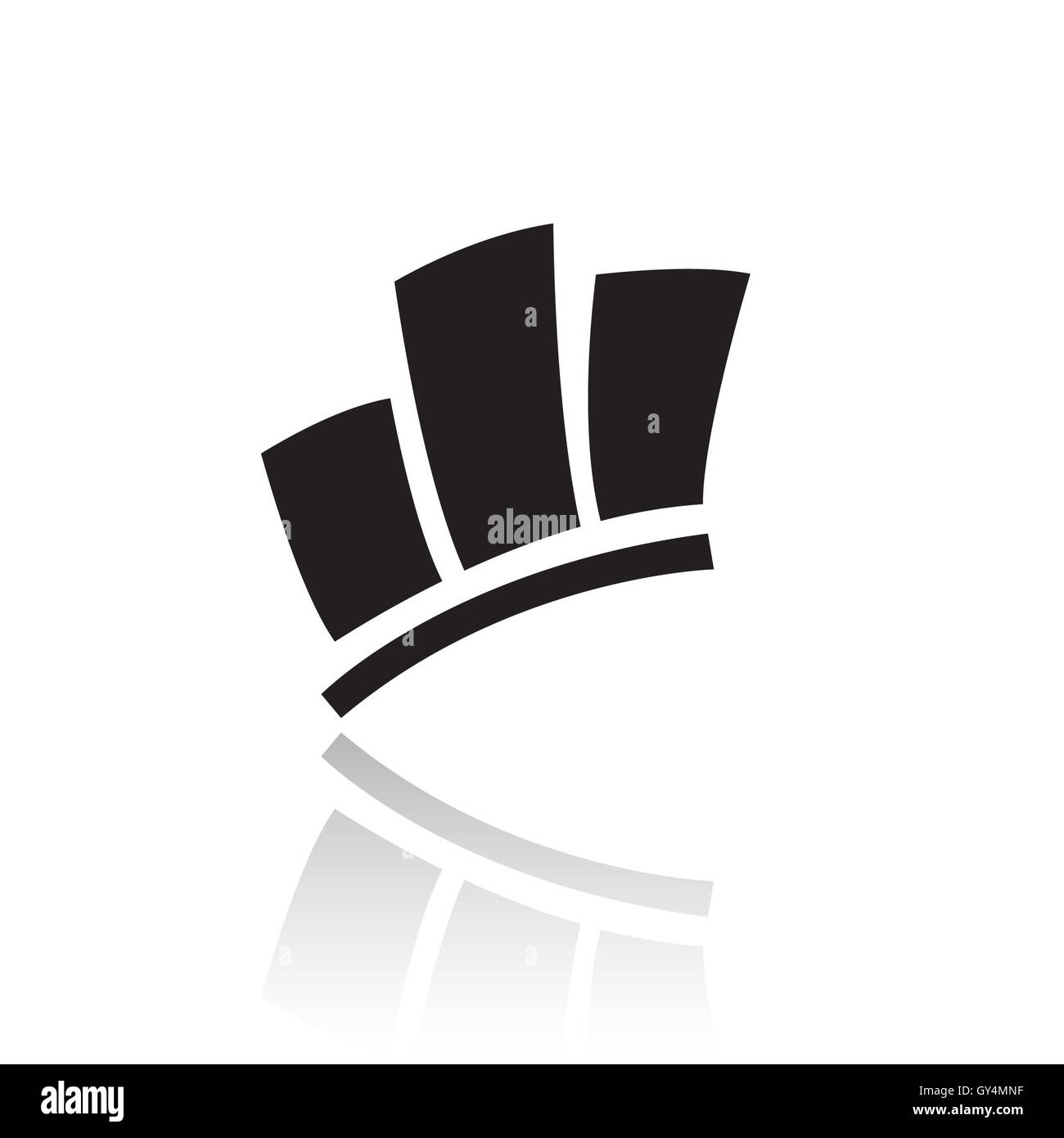 Vector black statistics icons icon Cut Out Stock Images & Pictures - Alamy