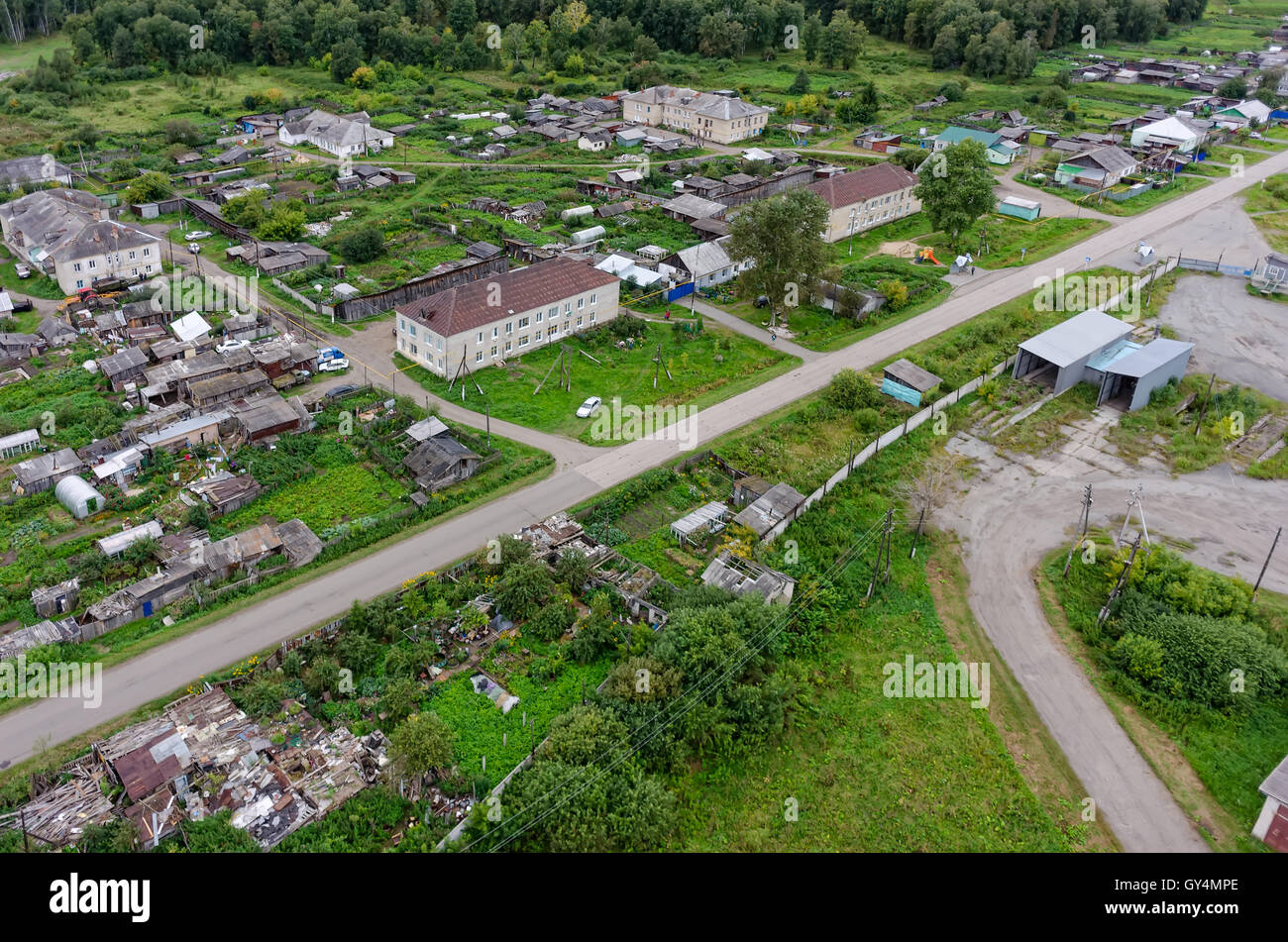 Aerial view suburban landscape private hi-res stock photography and ...