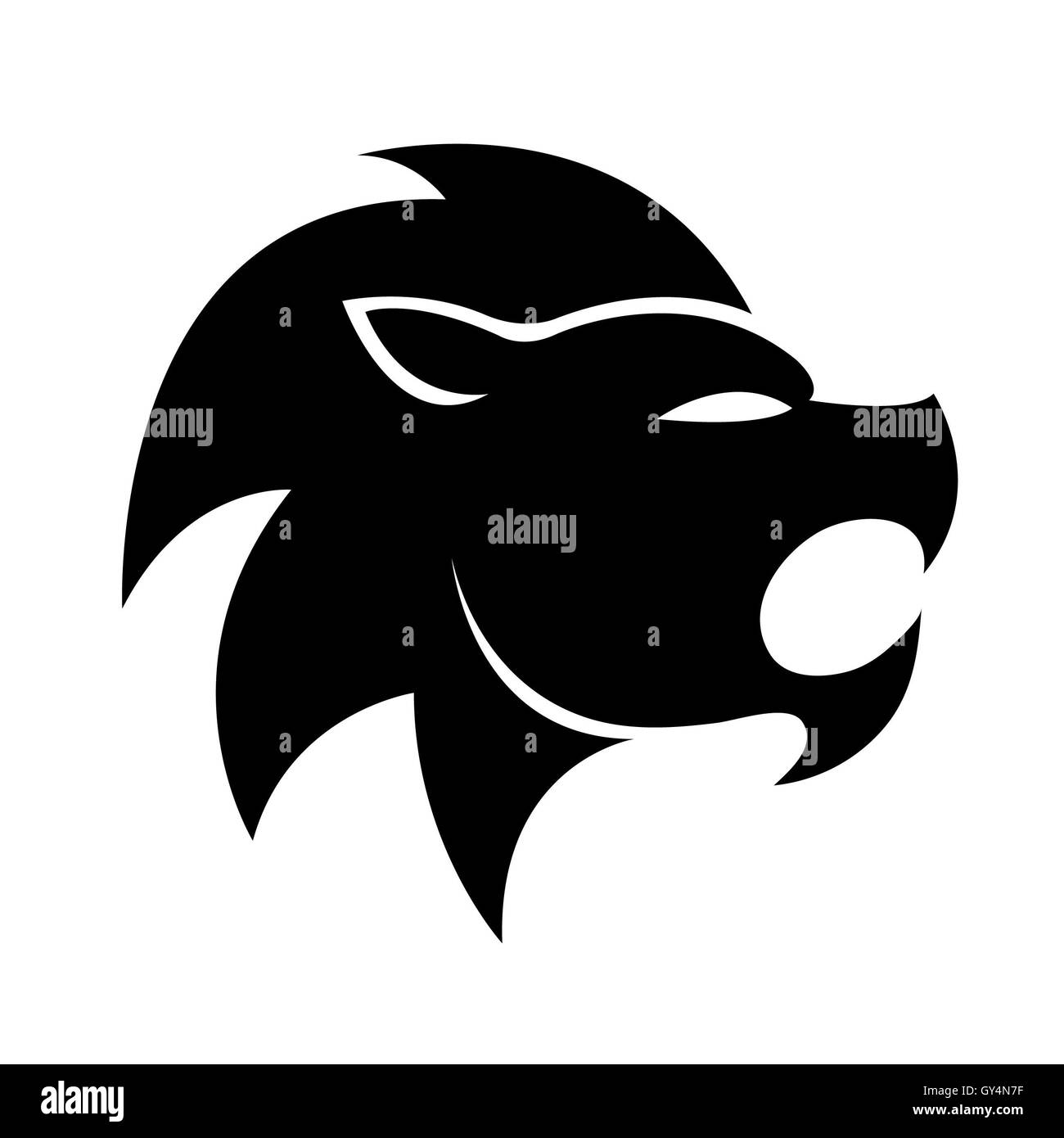 Leo zodiac symbol icons Black and White Stock Photos & Images - Alamy