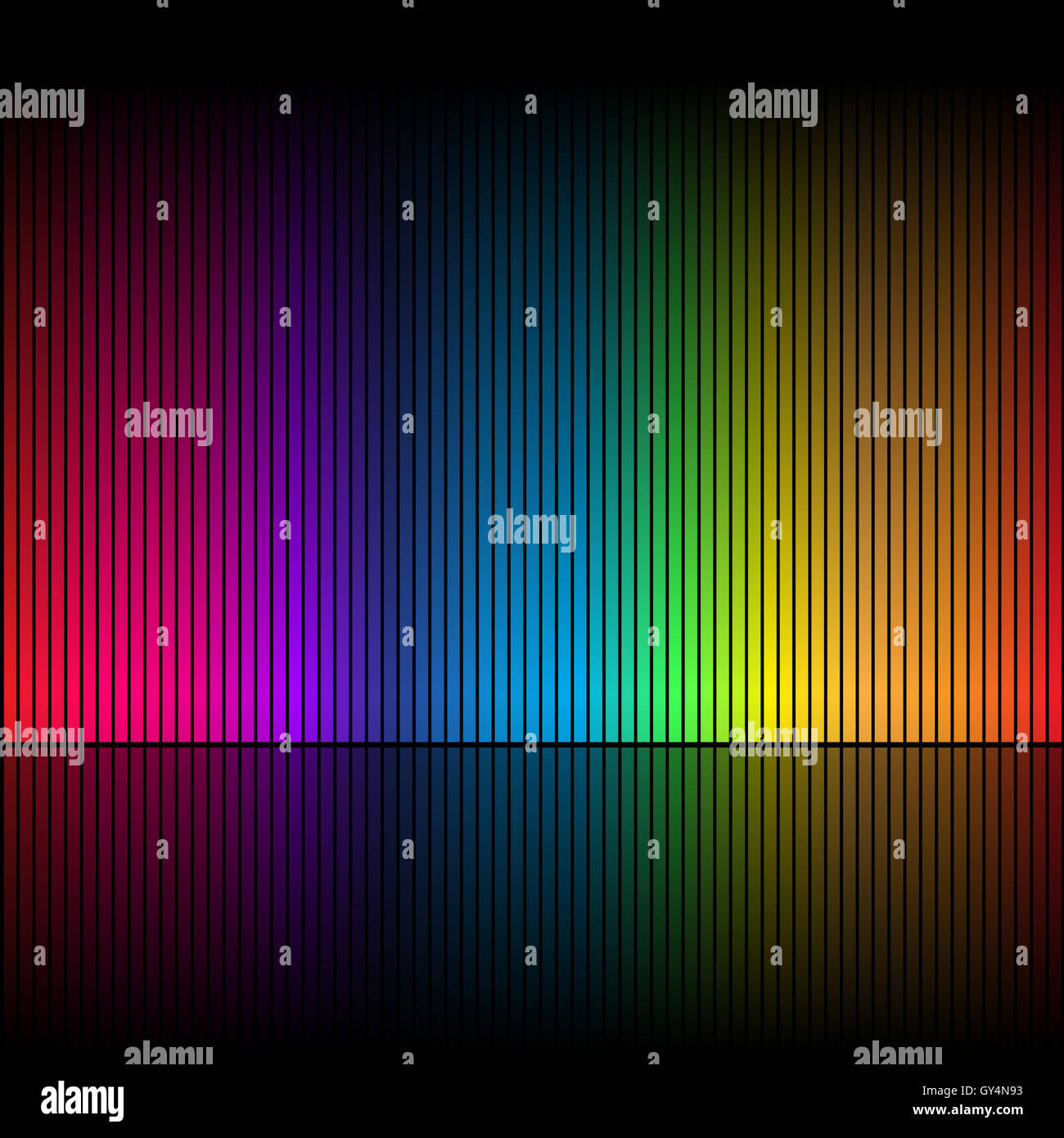 Abstract rainbow colours on a black background Stock Photo - Alamy