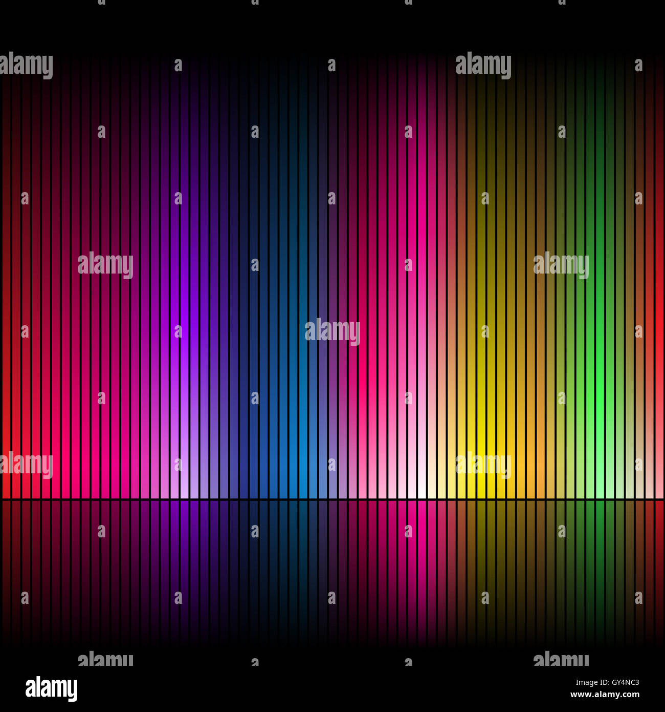 Abstract rainbow colours on a black background Stock Photo - Alamy