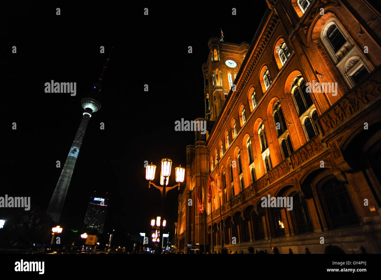 Berlin, Germany. The Rotes Rathaus, Red City Hall is the town hall of ...