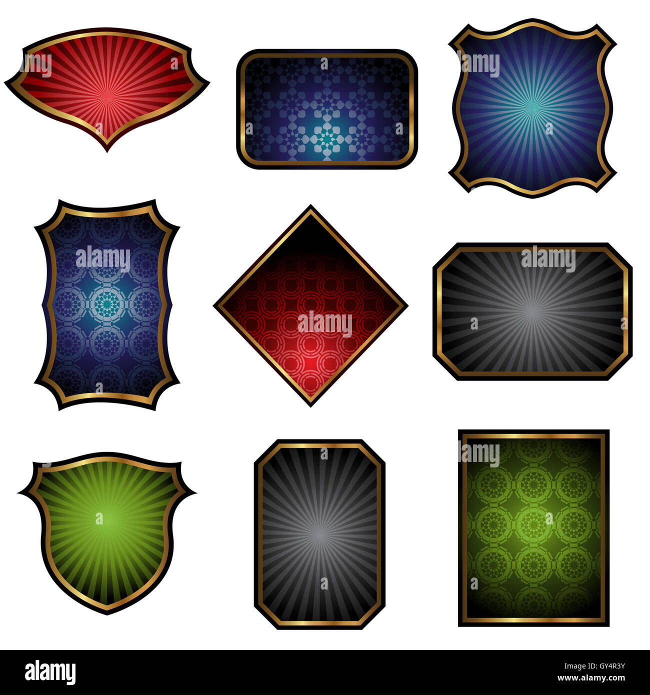 Ornamental label frames old ornate labels hi-res stock photography and ...